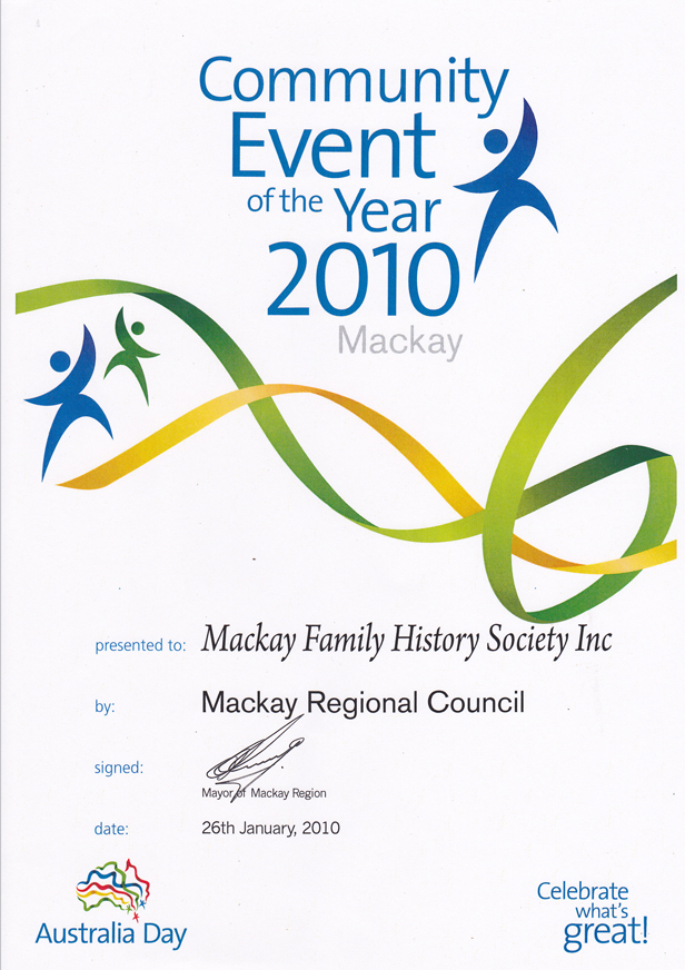 Awards Genealogical Society Of Mackay awards-genealogical-society-of-mackay